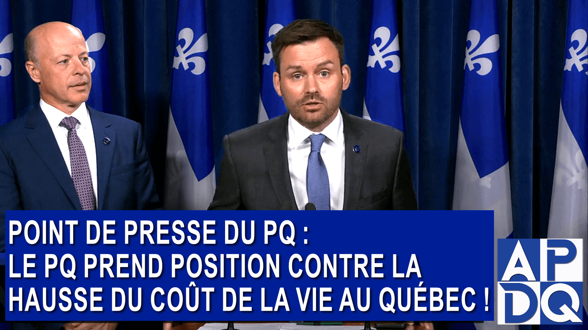 Point de presse du PQ : Le PQ prend position contre la hausse du coût de la vie au Québec
